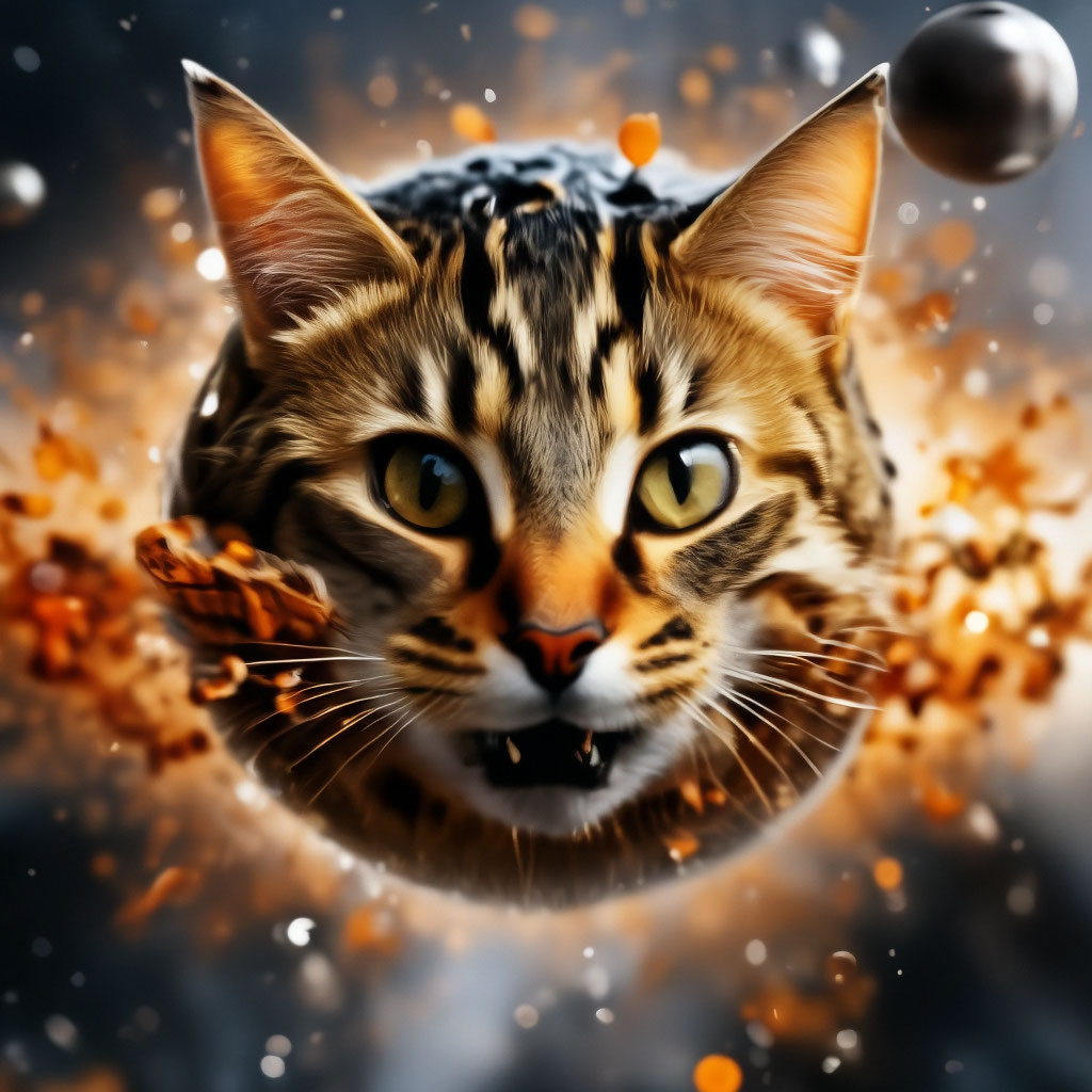 "Cat planet , realistic, detailed" — image created in Shedevrum