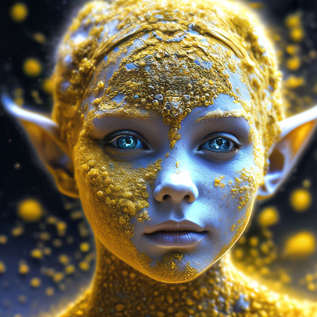 "Photorealism, graffiti on pollen, in the plane of projections ...