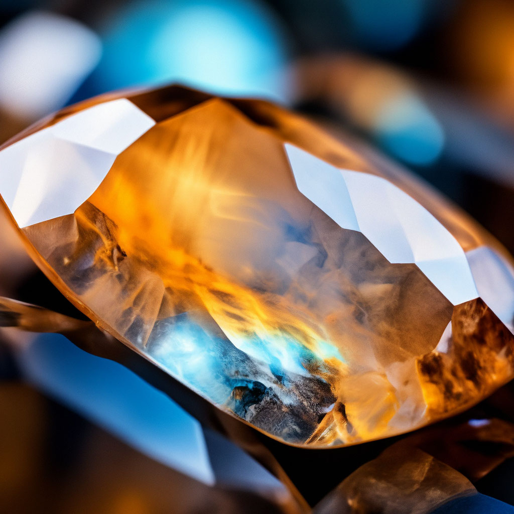 "Abstraction aurora created from mixing moonstone in a black diamond ...