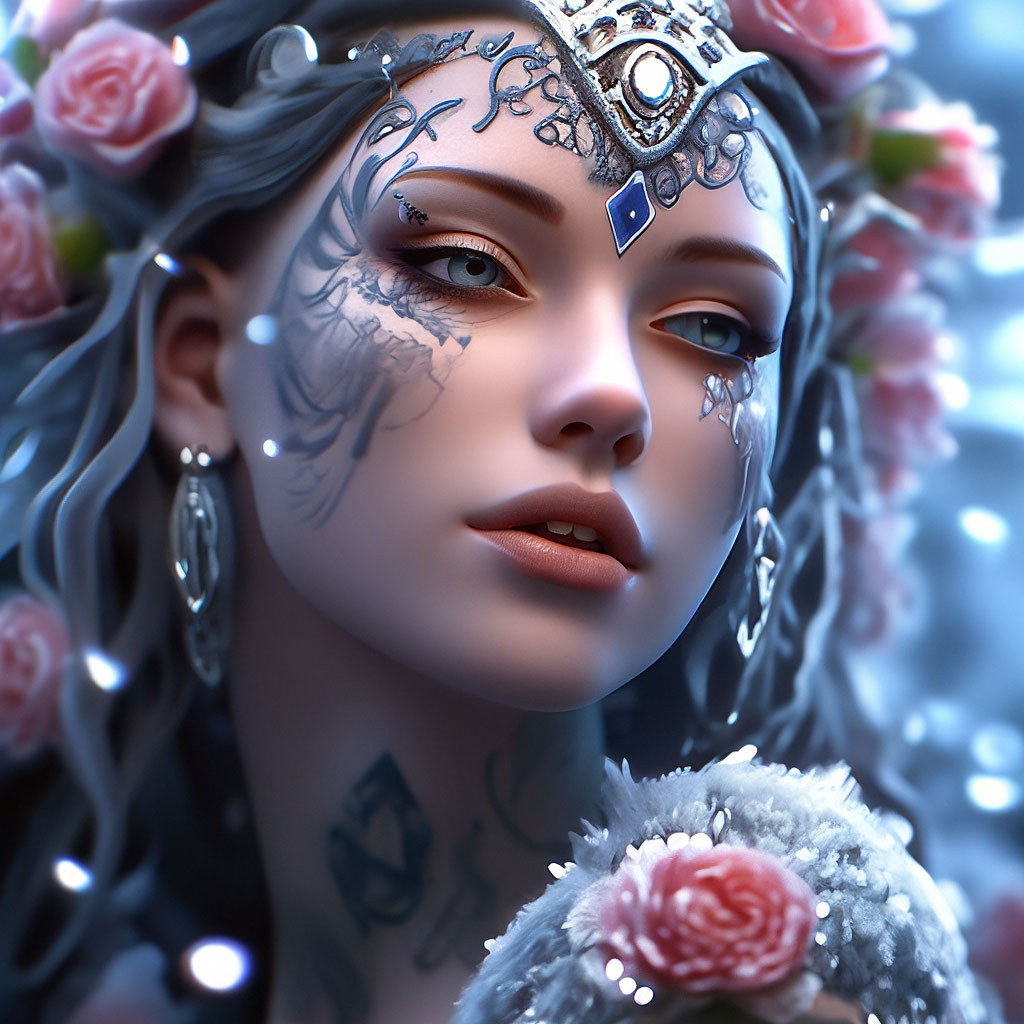 "Hyperrealism is beautiful, anthropomorphic, being, goddess of love ...
