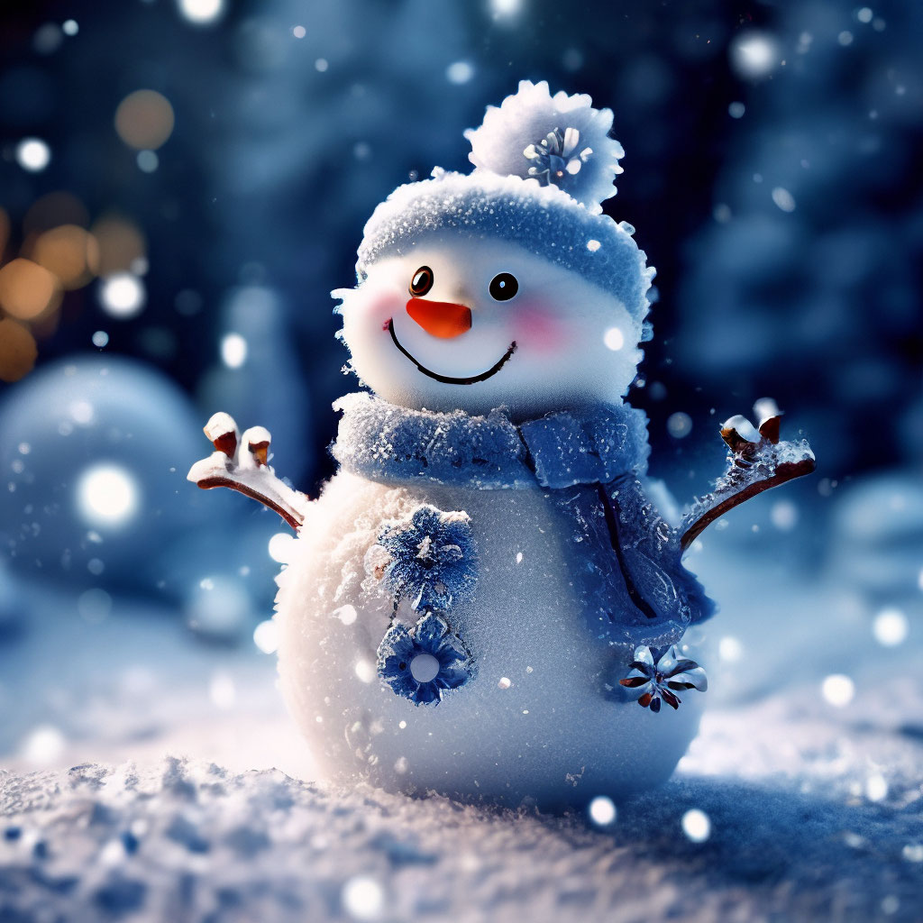"Beautiful cute snowman,professional photo, high resolution, frame ...