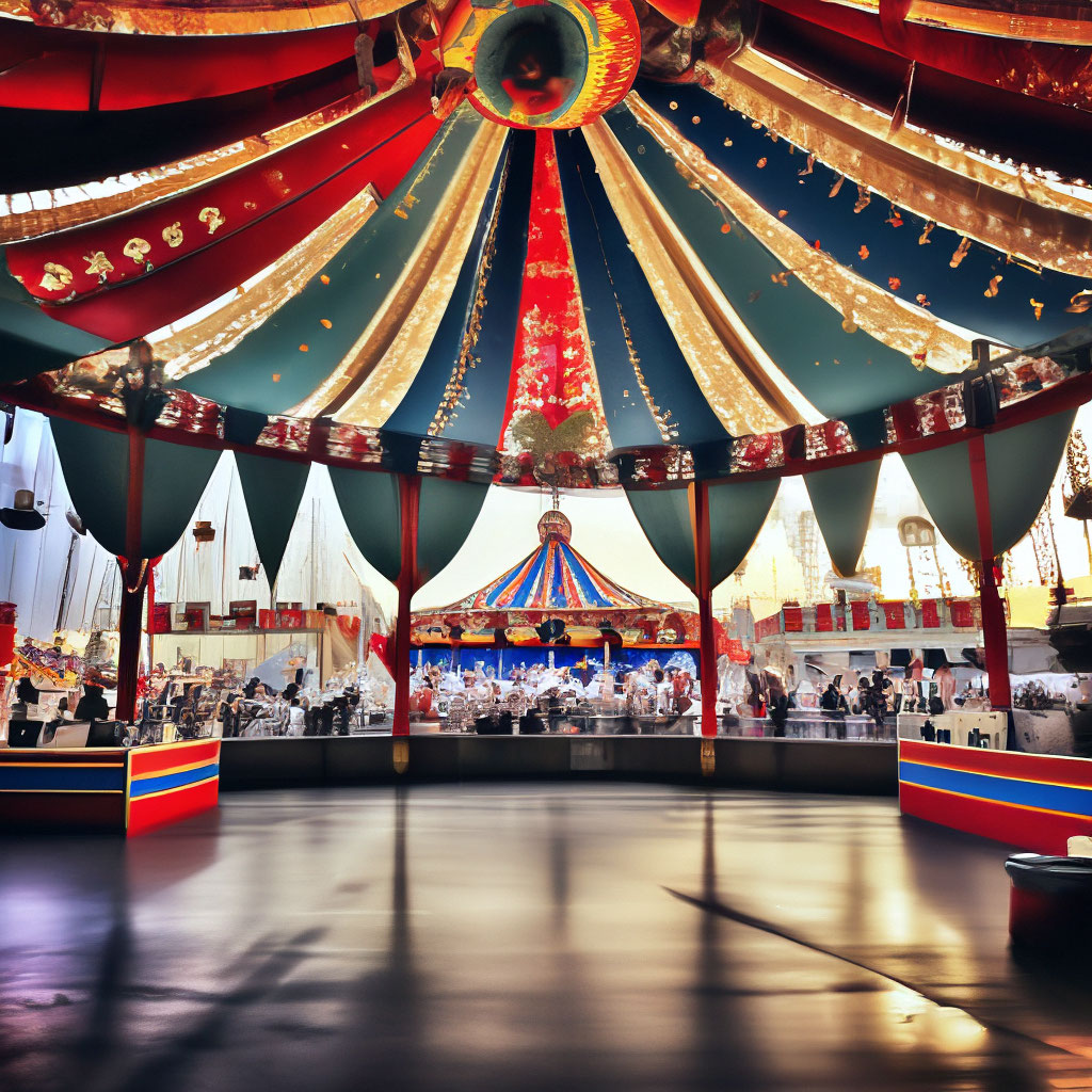"Circus view from inside" — image created in Shedevrum