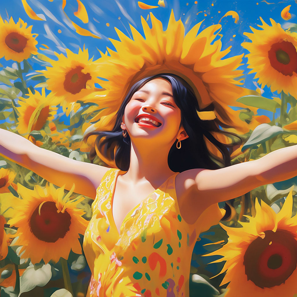 "Sunny joy" — image created in Shedevrum