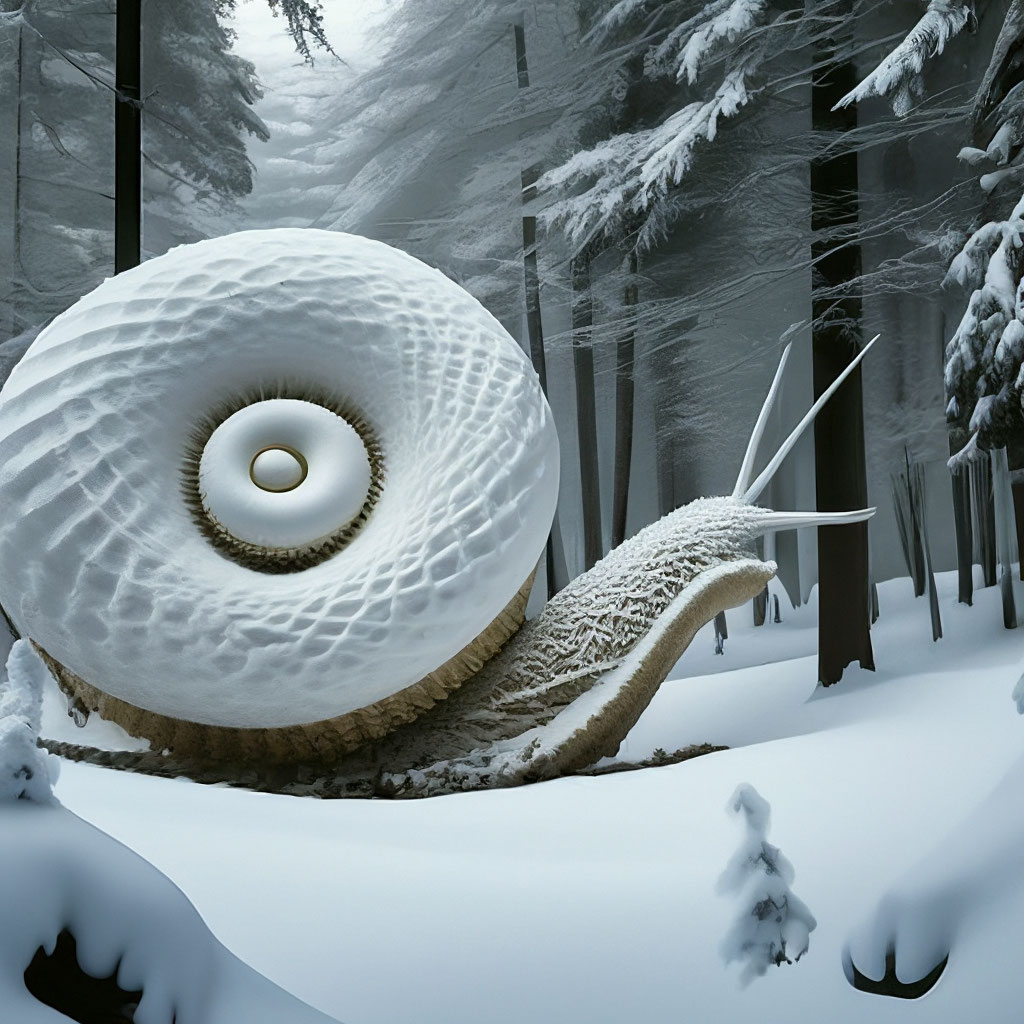 "Snow-white snowdrifts in the forest fir trees in the snow,huge snow ...