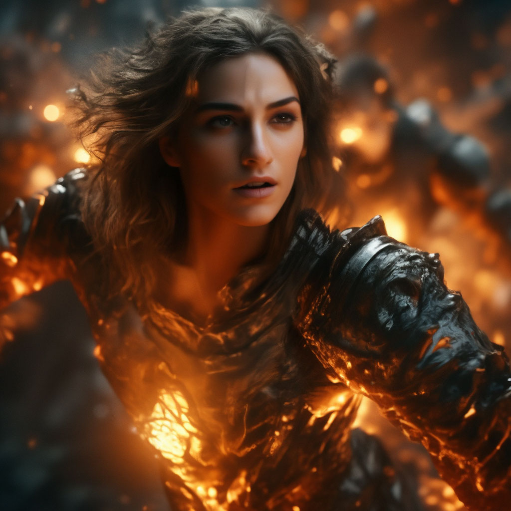 "Flying through souls for a moment, 4k, bright lighting, realistic ...