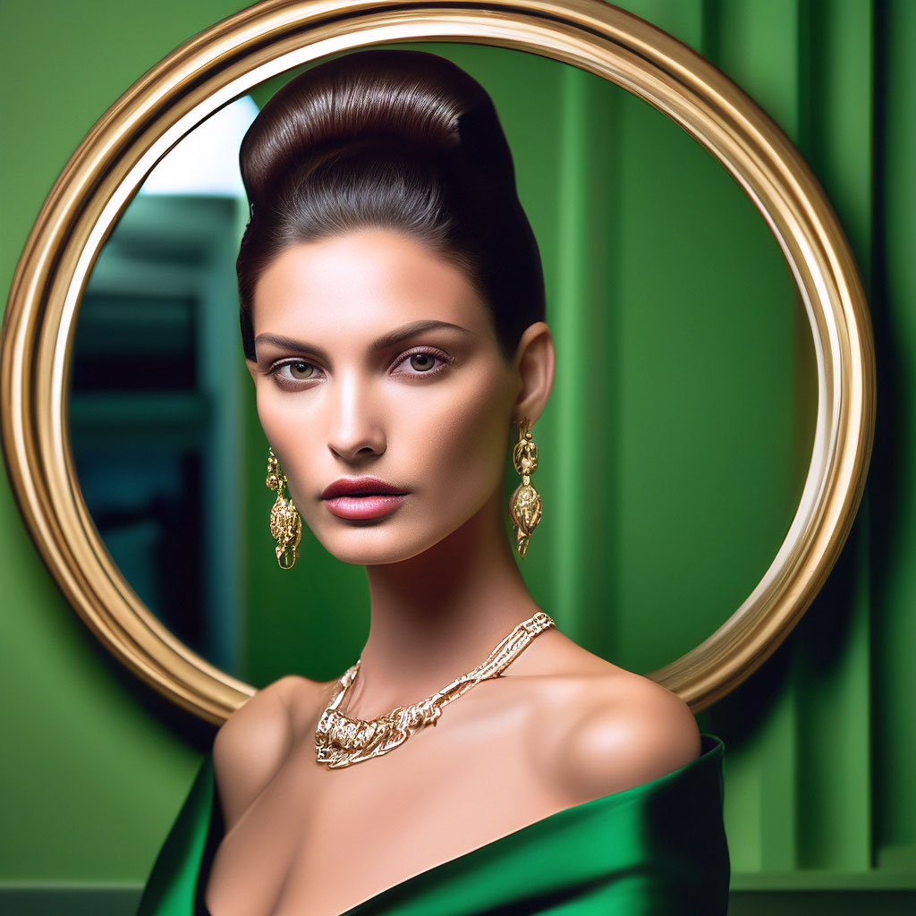 "High fashion portrait shoot of an Spanish supermodel, in the style of ...