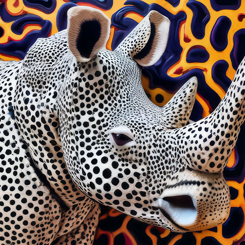 "Hyperrealistic, high detail, clear drawing lines, rhinoceros , 4d ...