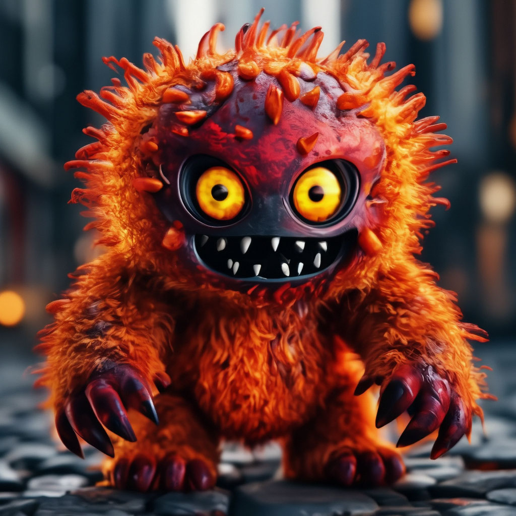 "Lava plush monster hyperdetalization, professional photo, high quality ...