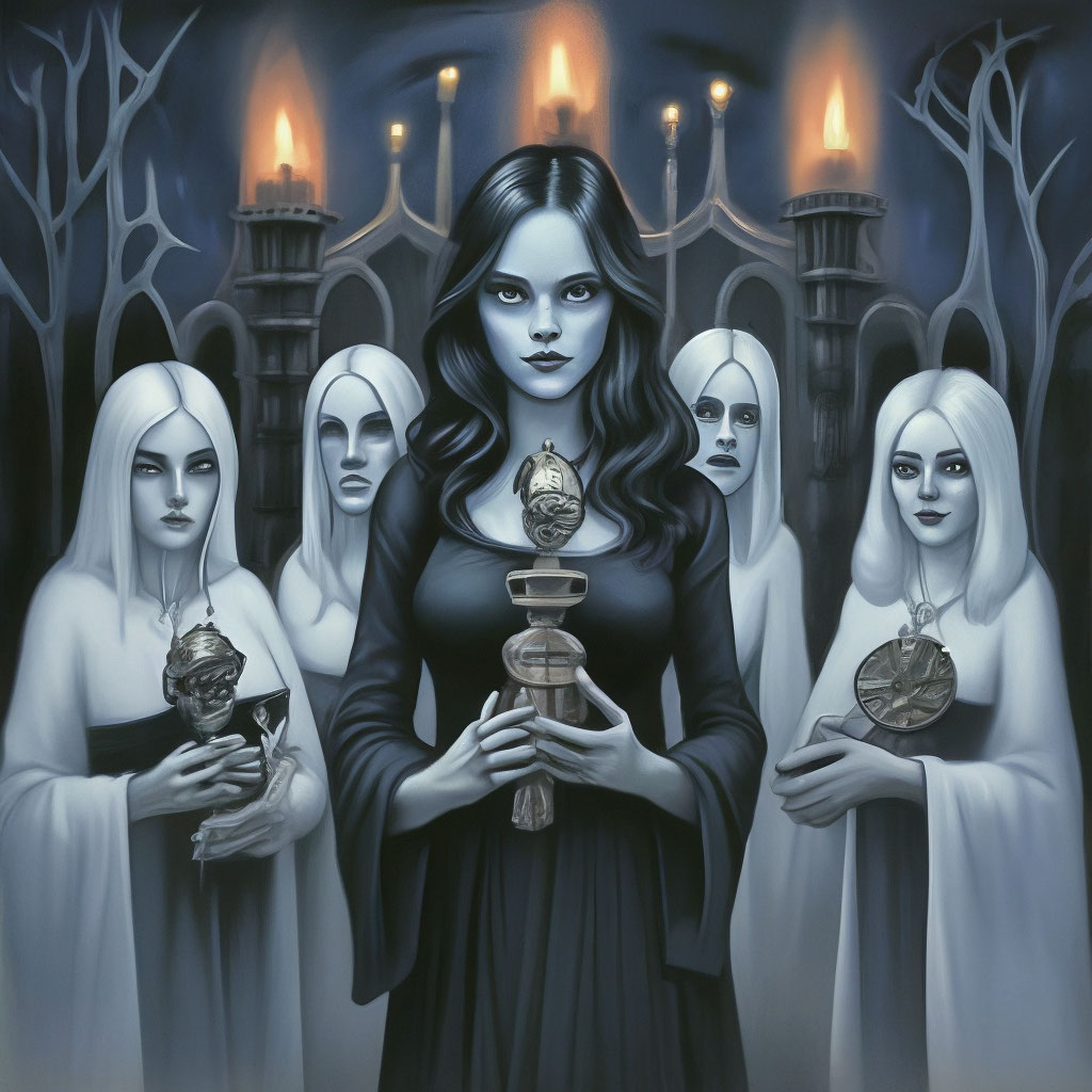 "Friday the 13th. Coven of Witches and Ghosts" — image created in Shedevrum