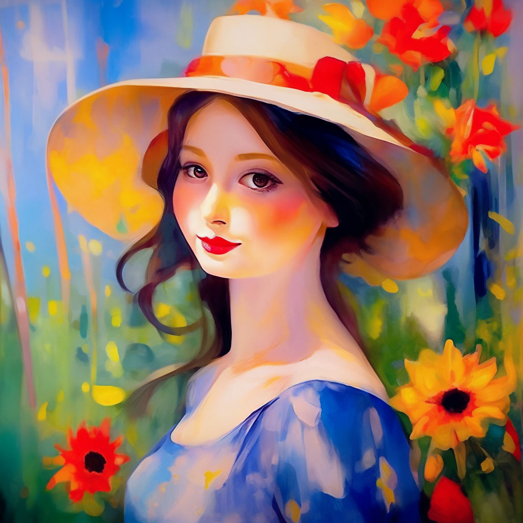 "Happy birthday! 💐 Impressionism" — image created in Shedevrum
