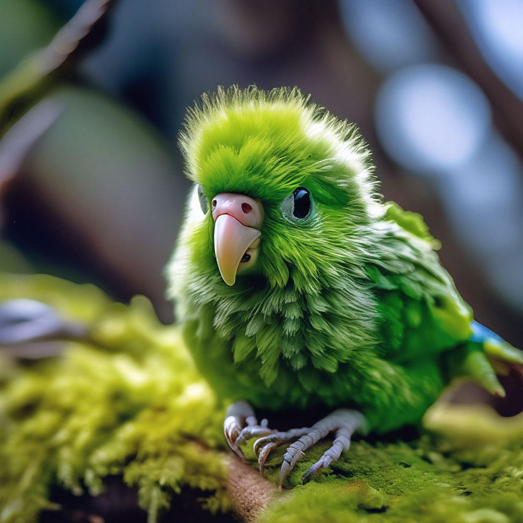 "Photography, surrealism, fairy tale, horror, hybrid of a parrot and ...