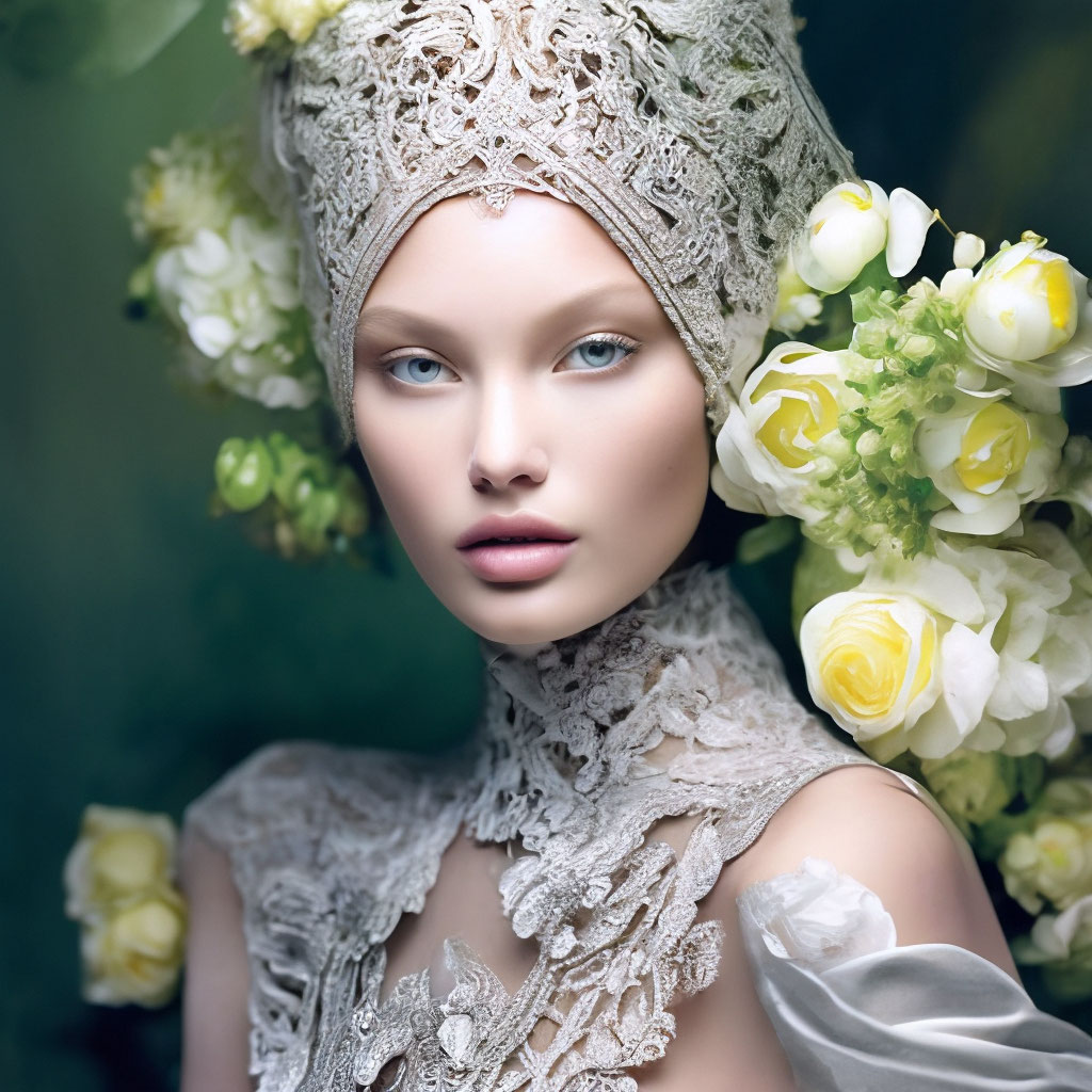 "🪅 thematic makeup, haute couture, magazine cover, Valentino style ...