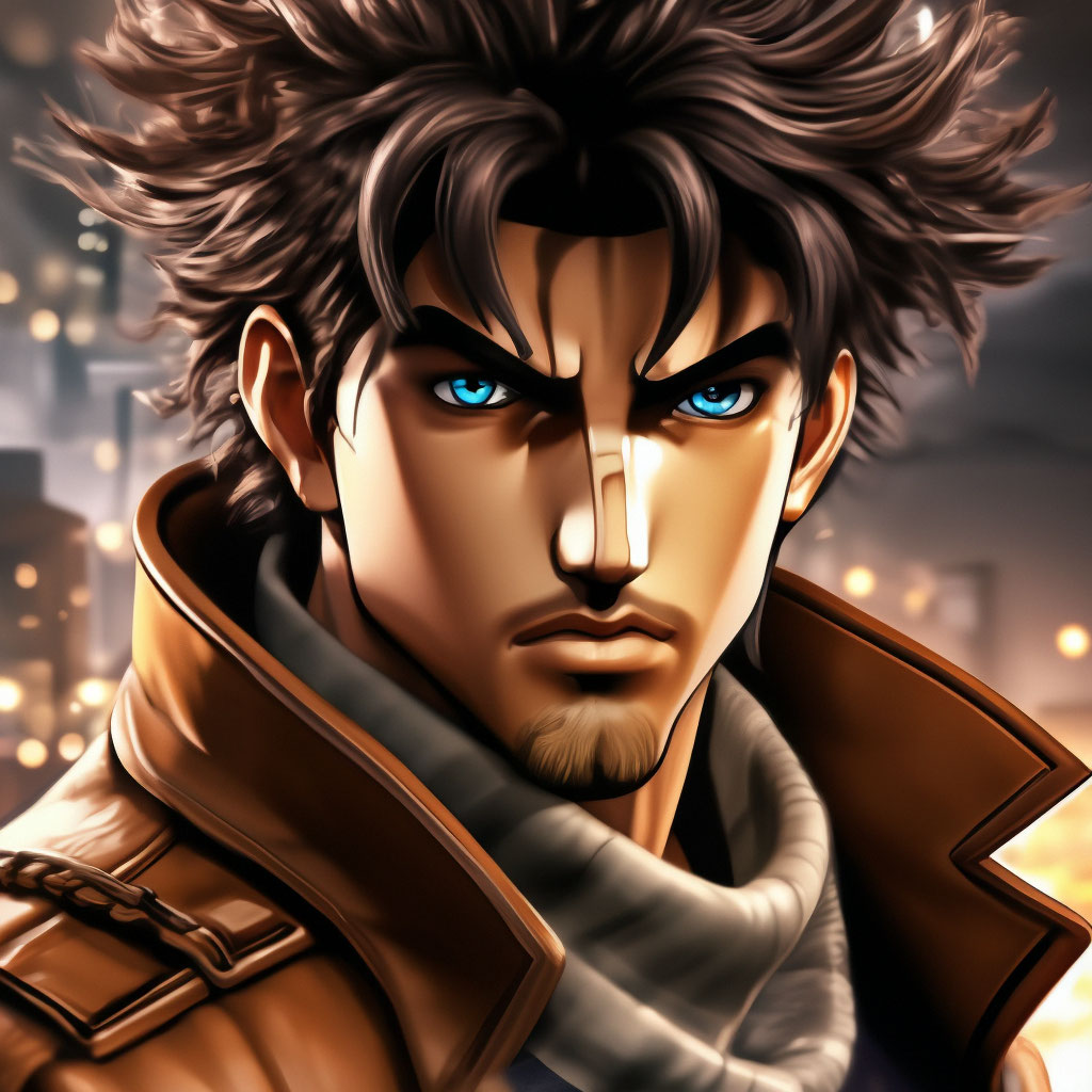 "Joseph Jostar of Jojo" — image created in Shedevrum