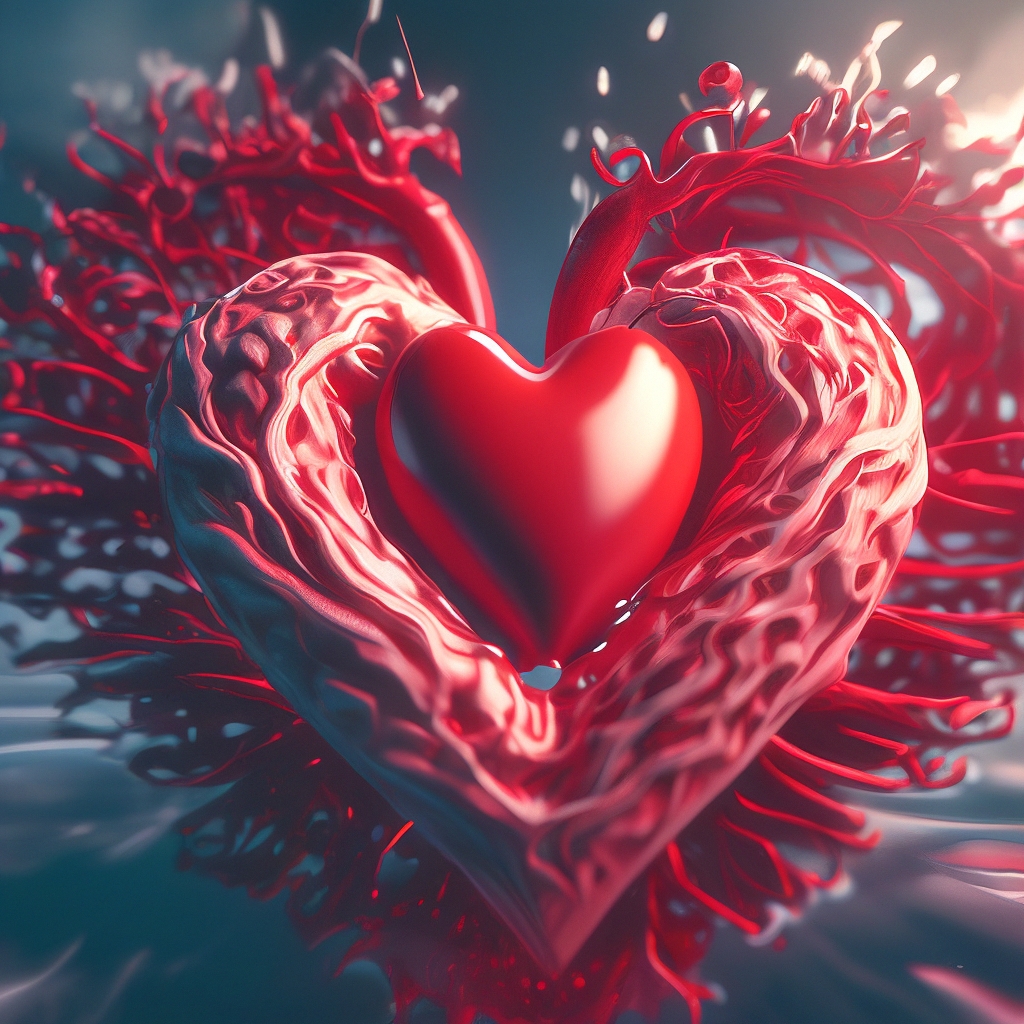 "Timelapse and zoom heart" — image created in Shedevrum