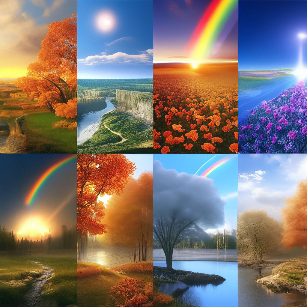"The universe and harmony in the elements and seasons in one picture ...