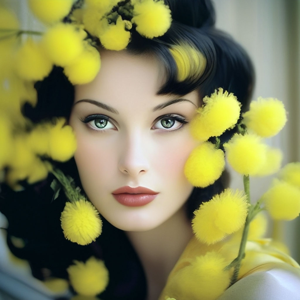 "Boudoir Paris,yellow fluffy mimosa is similar to Audrey hyper-snow ...