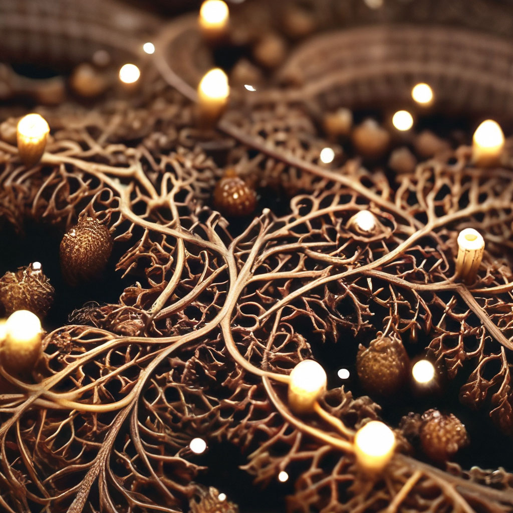 "Fractal intricate connection : Icelandic runes, wooden, Celtic ...