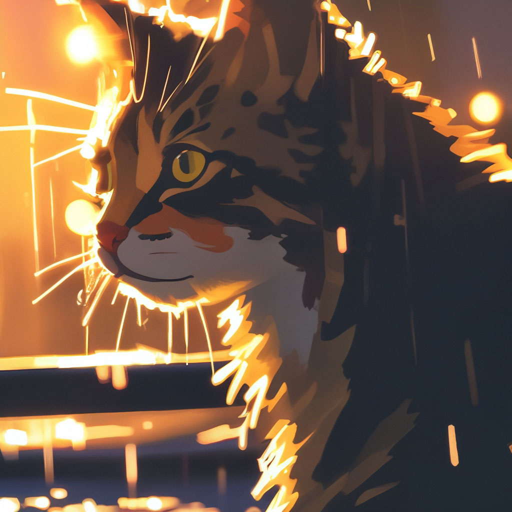 "A disheveled cat in the rain realism" — image created in Shedevrum