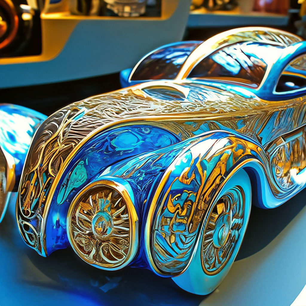 "Car, finish with cloisonne enamel. filigree, , high resolution ...