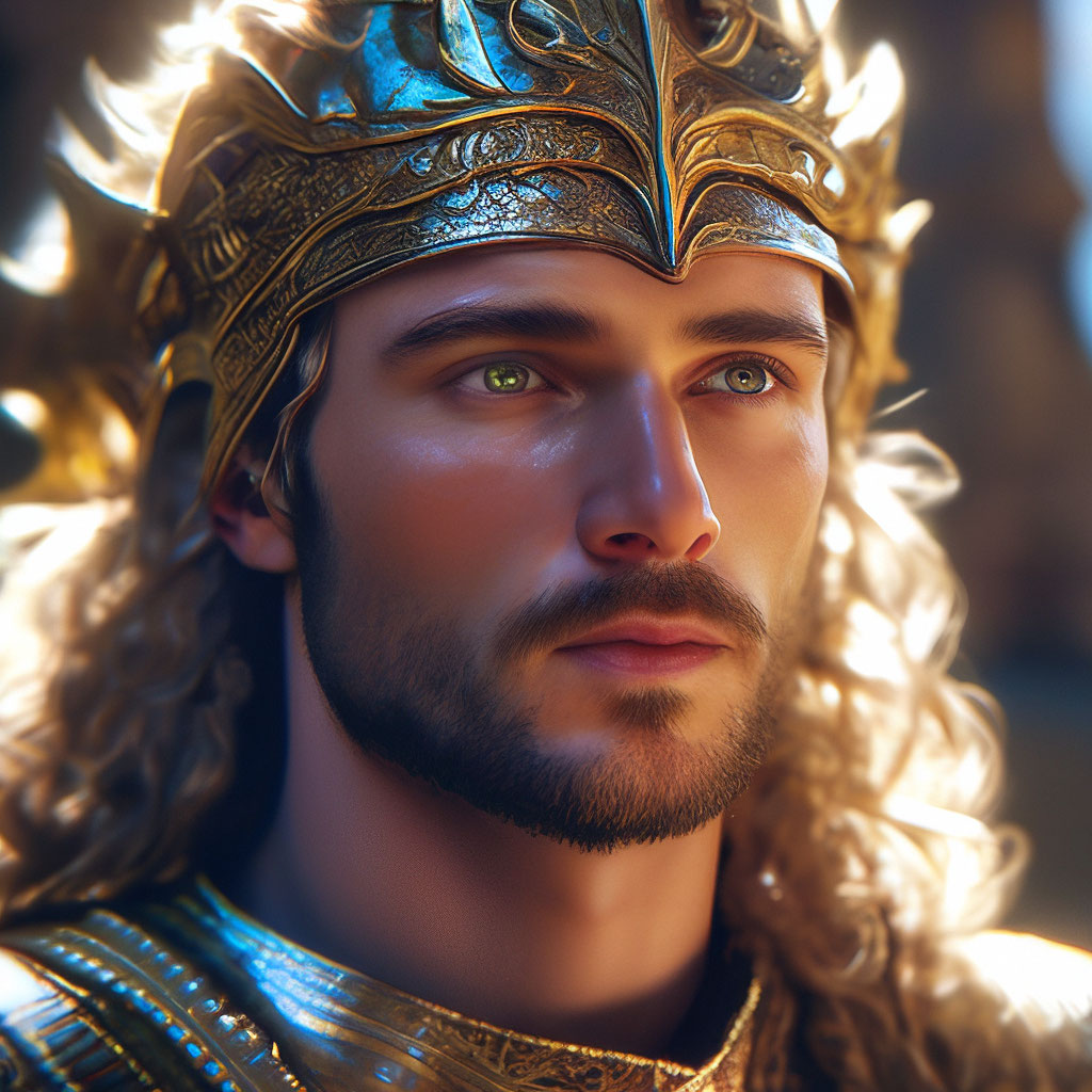 "Hyperrealistic,Detailed King Arthur 5D,just like in the original film ...