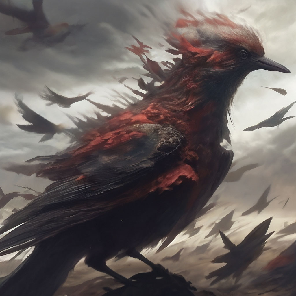 "My sins in the form of fabulous gentle sensual birds, in detail ...