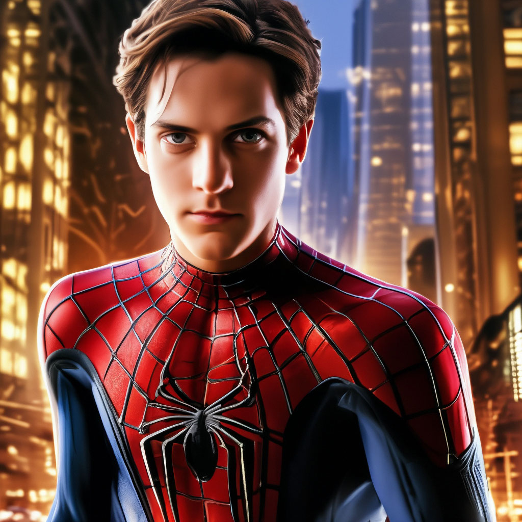"Spider-Man, Schoolboy loser Peter Parker becomes a superhero. Tobey ...