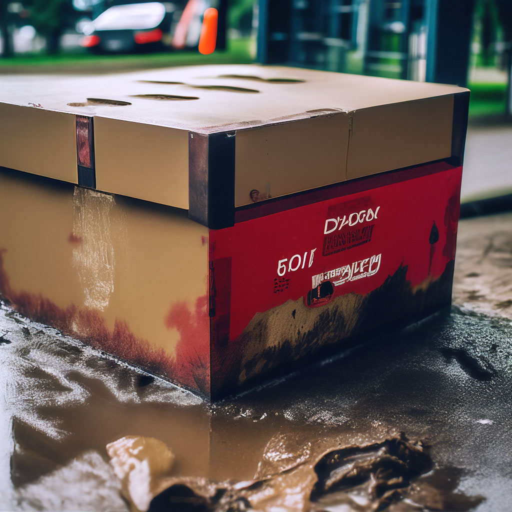 "Dirty, smelly box from the pick-up …" — image created in Shedevrum