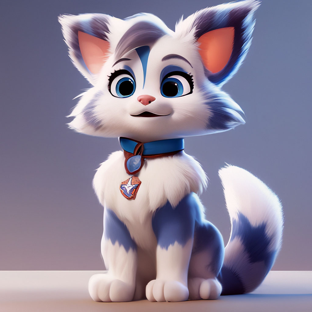 "Cartoon anthropomorphic aerial cat, Pixar's ACMRT concept, cgsociety ...