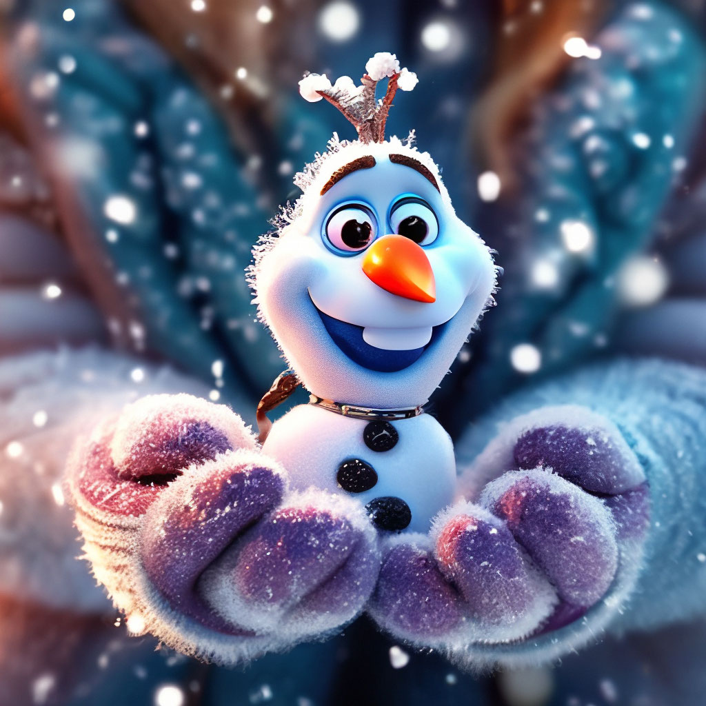 "PASS IT ON! New Year's magical mood, in fluffy knitted mittens holding ...