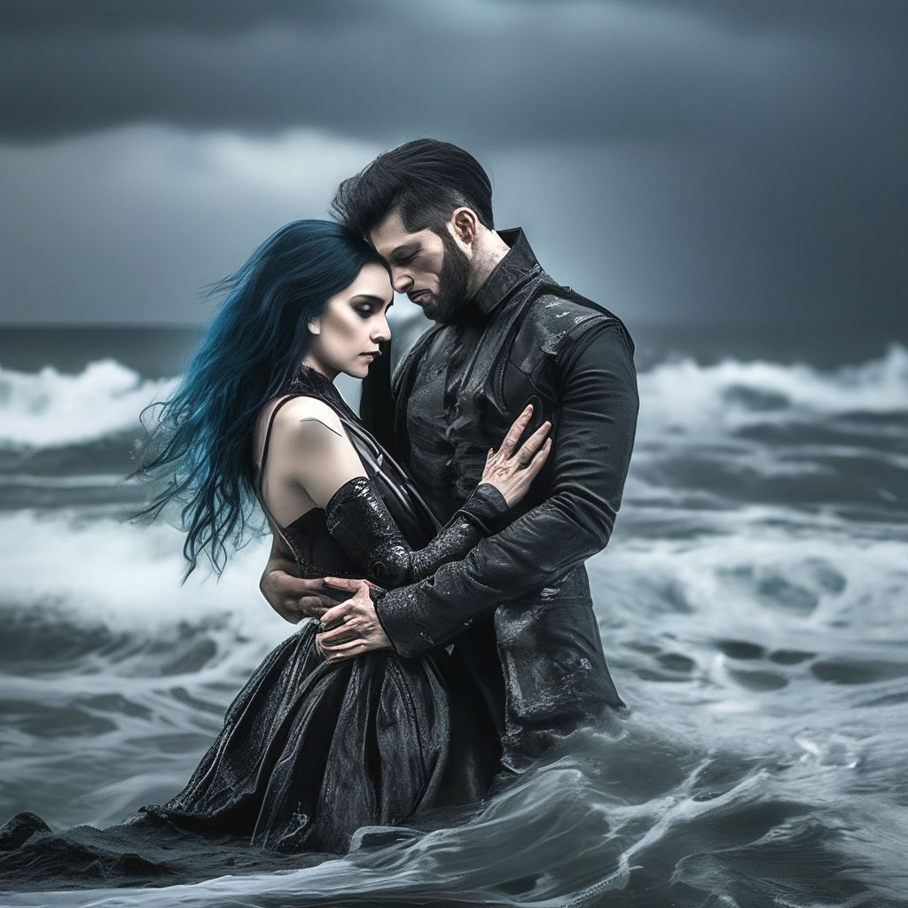 "Professional photo high resolution brightness beautiful goth girl with ...