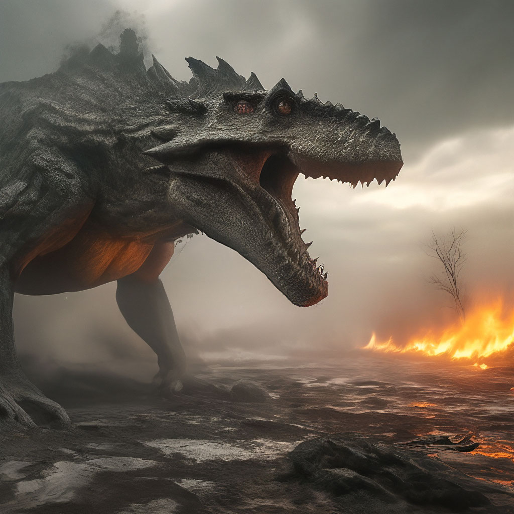 "Drakosaurus" — image created in Shedevrum