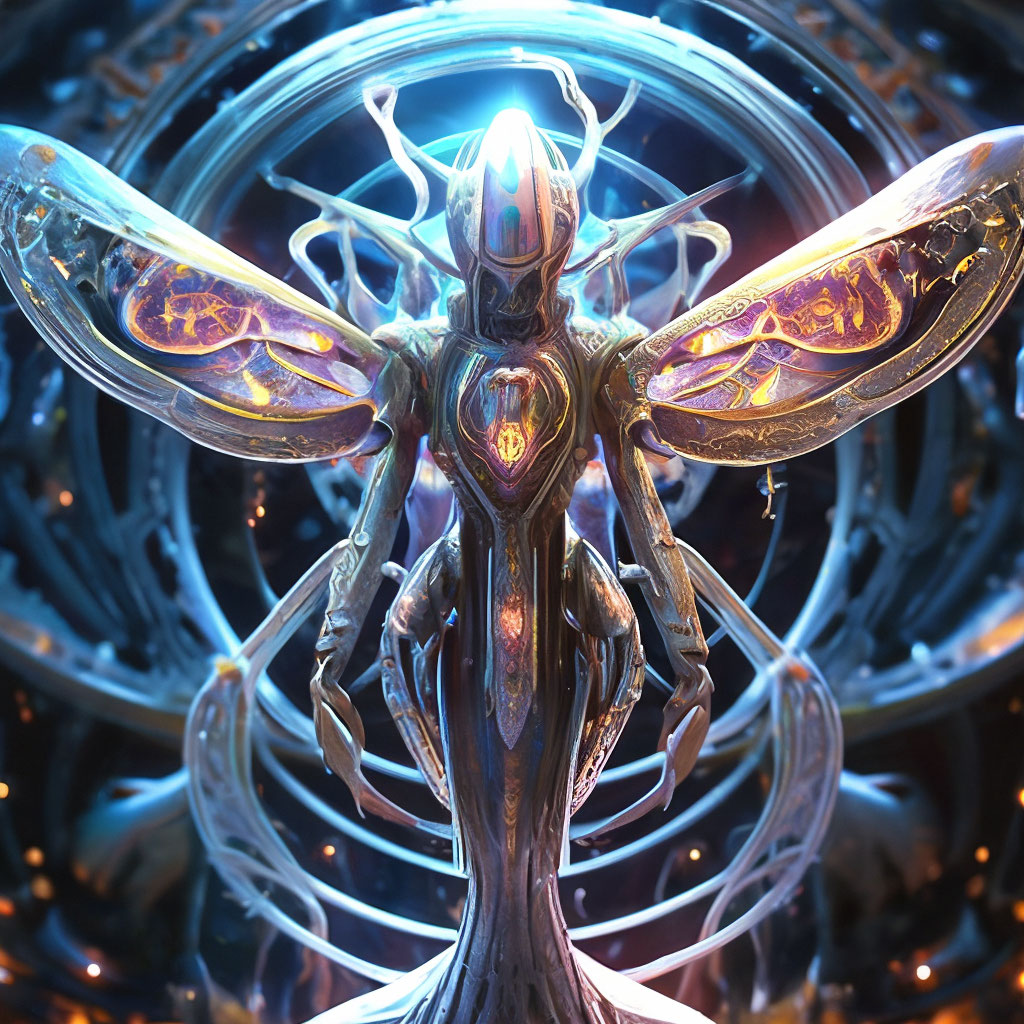 "Quantum world, an evolved alien anthropomorphic man-made creature ...