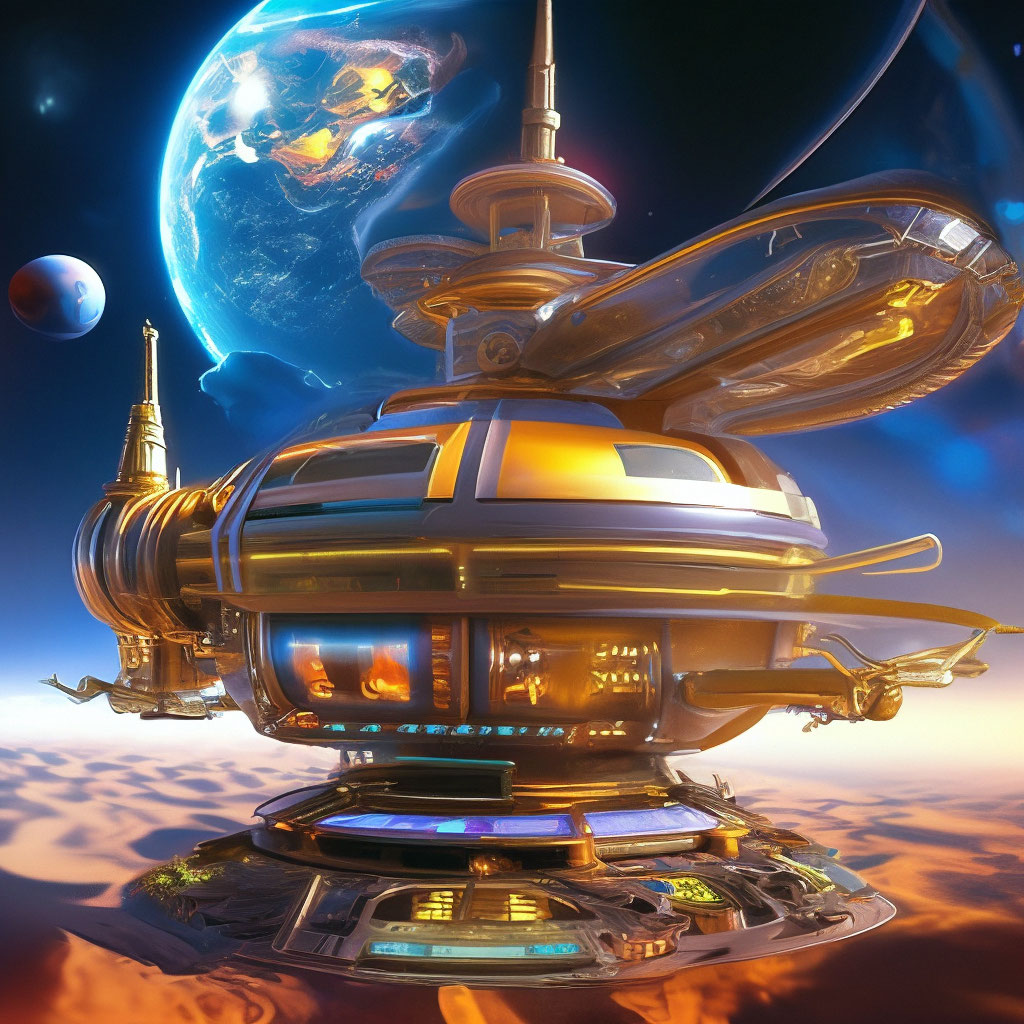 "Detailed description of the intergalactic time machine" — image ...