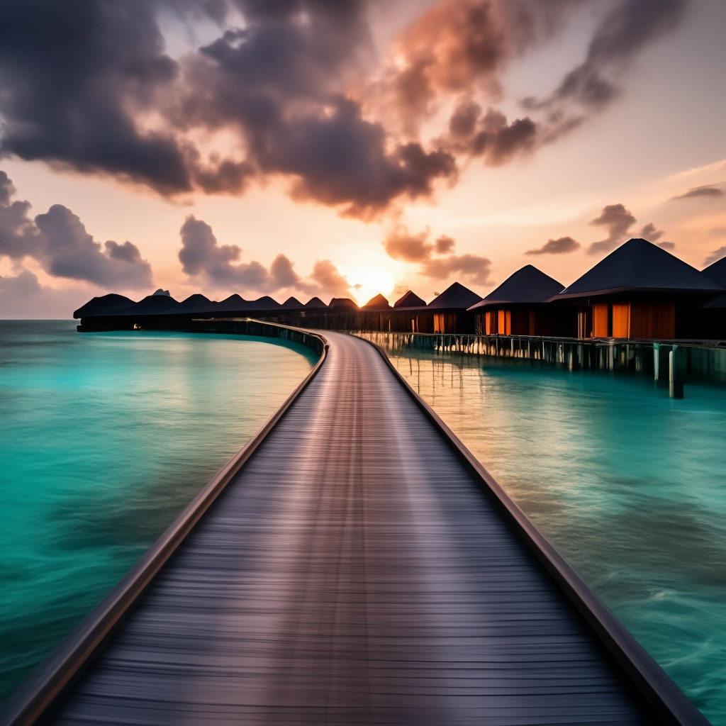 "Maldives realistic, professional photo" — image created in Shedevrum