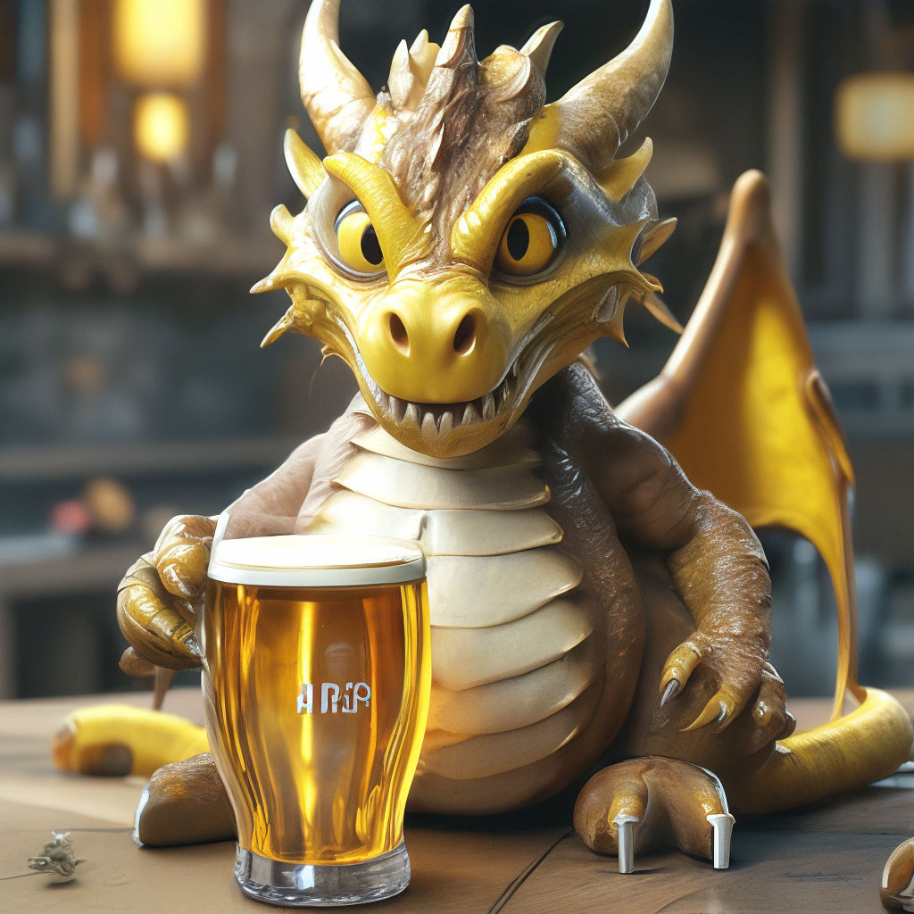 "Cryptic little evil beer dragon,dark eyes,fat tummy,color all shades ...