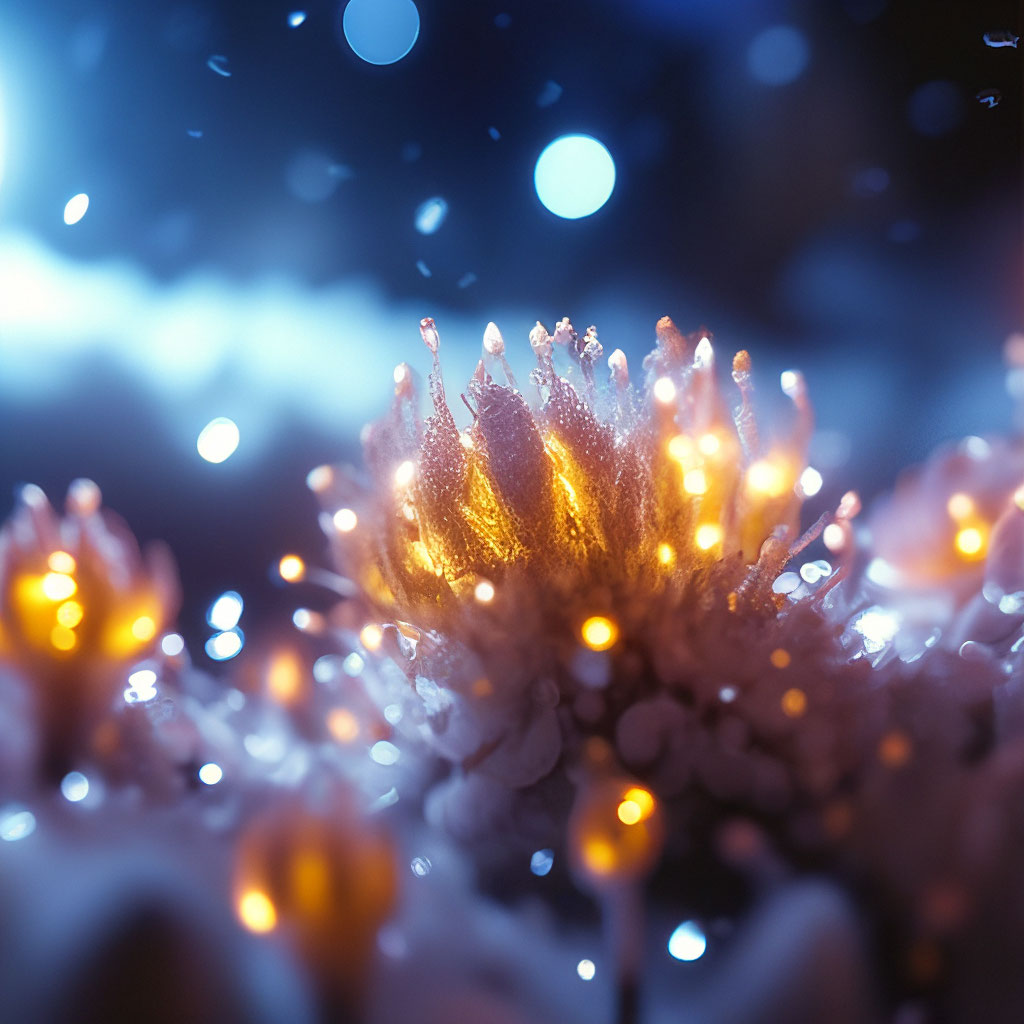 "Winter miracle, feelings, light, cosmic pollen, well, well, and eh ...