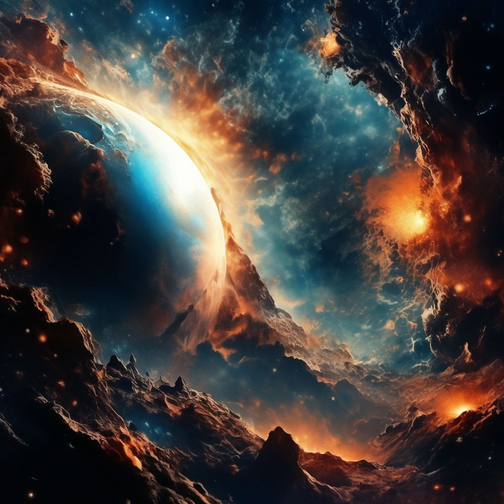 "Nebulous Interspace" — image created in Shedevrum