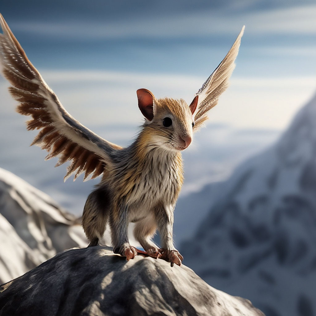 "Mountain scaly winged pigtail realistic high detail photography ...