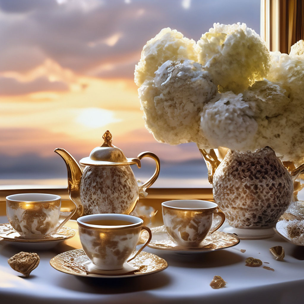 "Realism, 32k. A bouquet of wonderful hydrangeas and dried flower ...