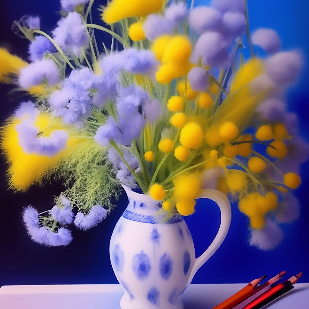 "Three-dimensional art drawing with colored pencils, 3D, samphire ...