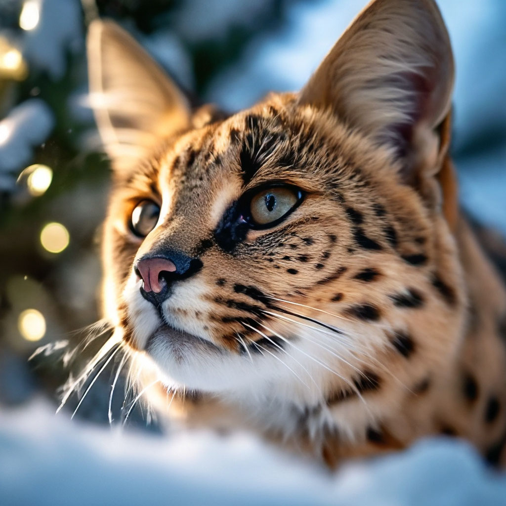 "The cat serval,professional photo,15mm,f/2.8,1/500s,iso2000,bottom-up ...