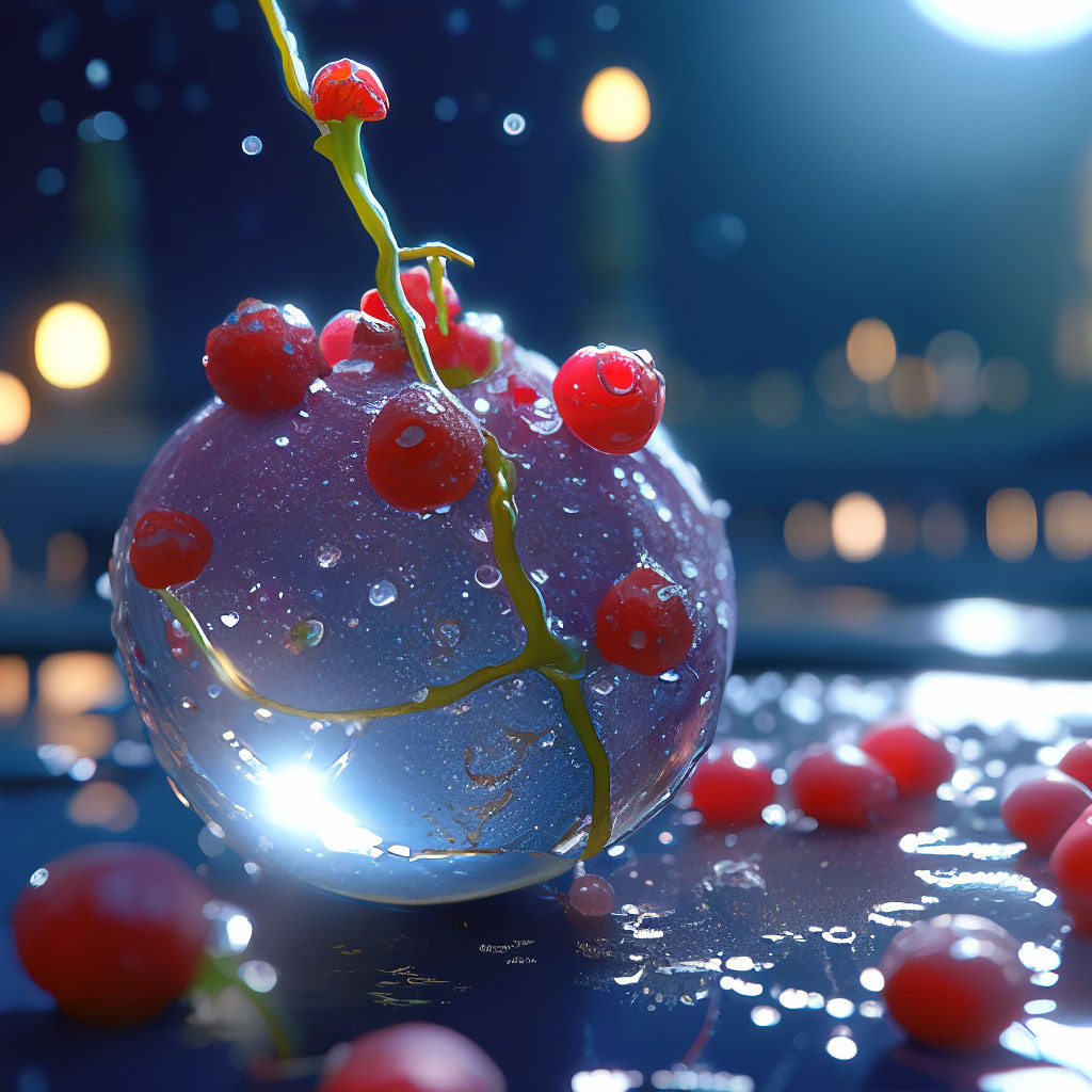 "Peaceberry+moondrop, stylized, HDR, detailed drawings, octane, 64k ...