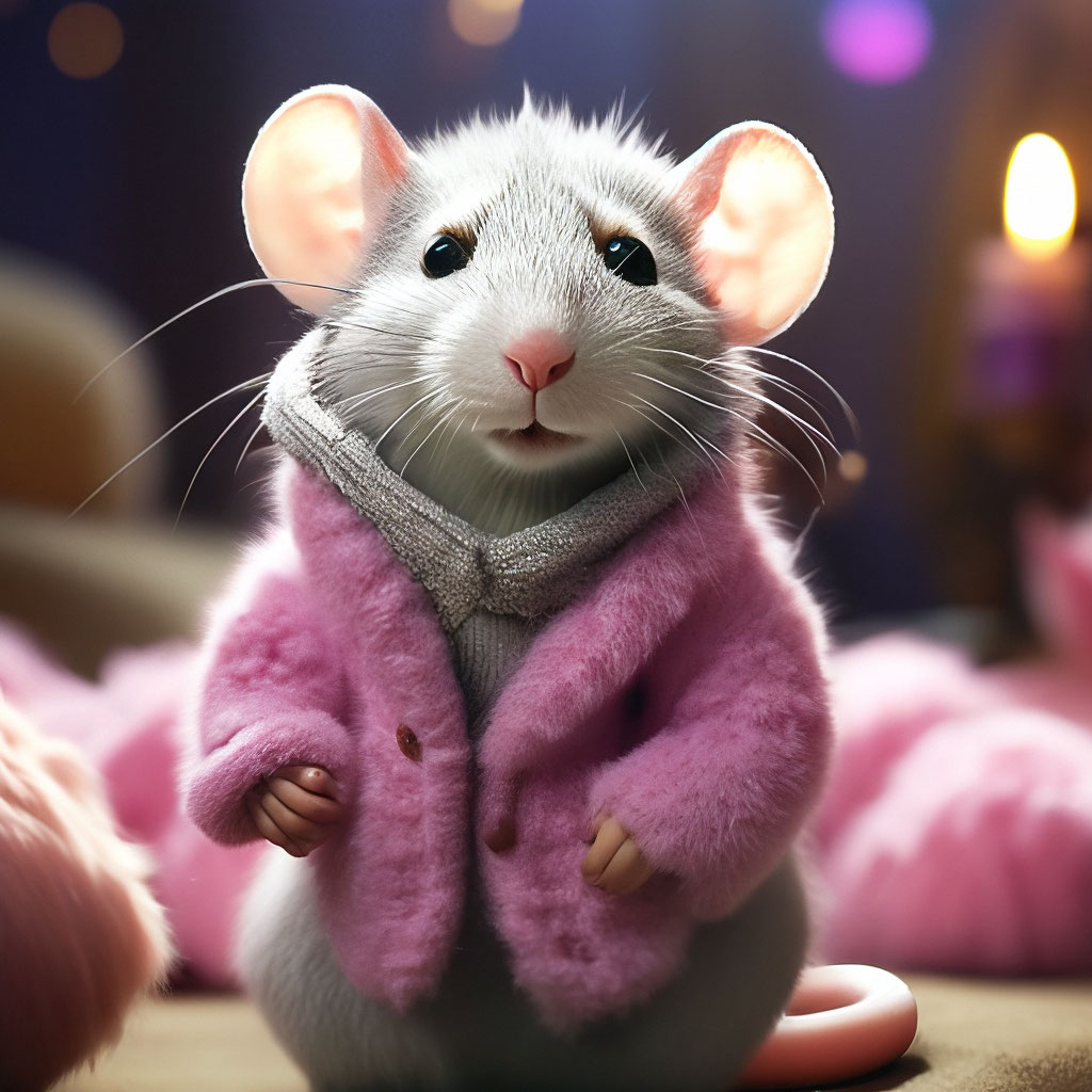 "Raggdoll rat,romantic atmosphere, 4096k,RAW photo,studio photography ...