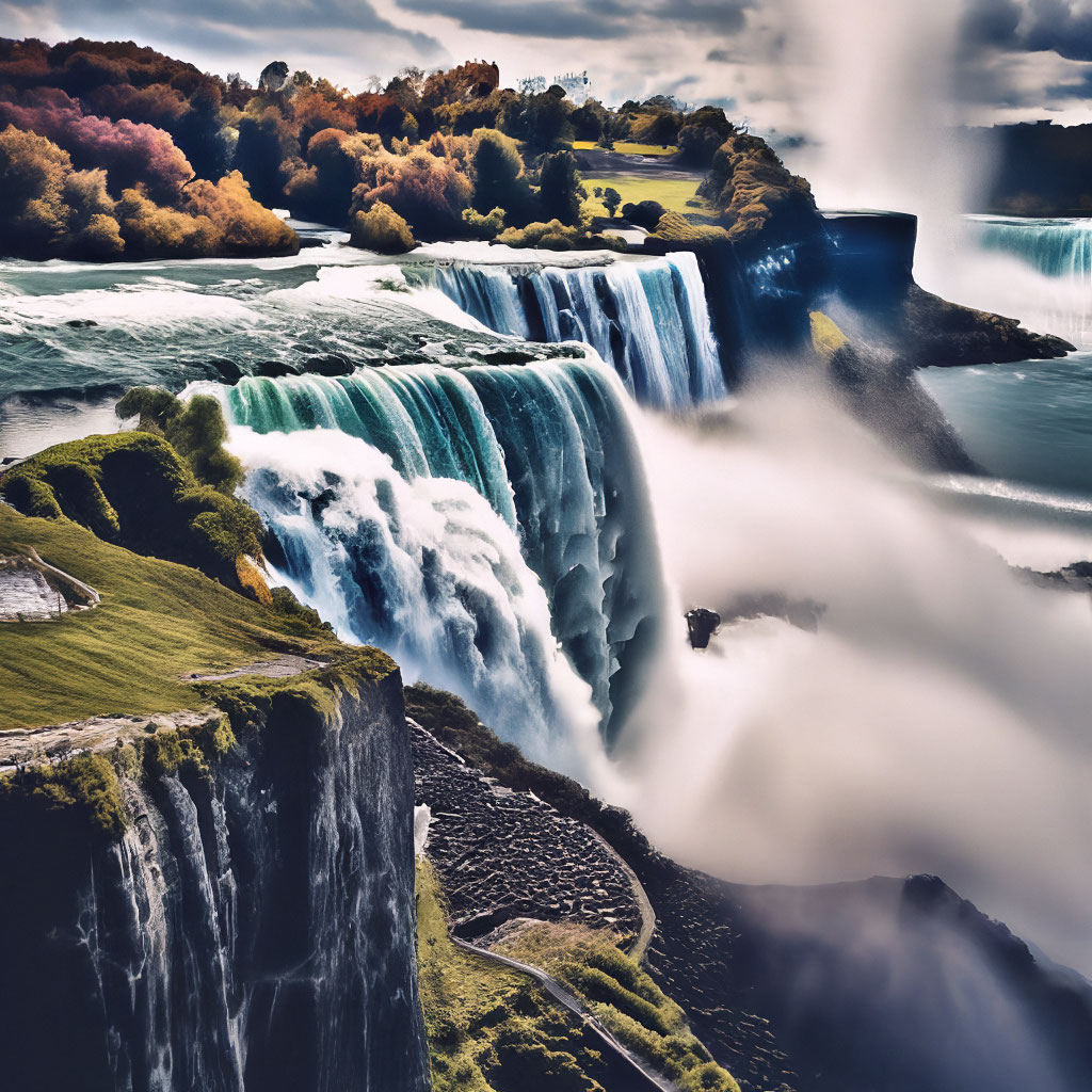 "Niagara Falls, beautiful, aesthetically pleasing, realistic, fine ...