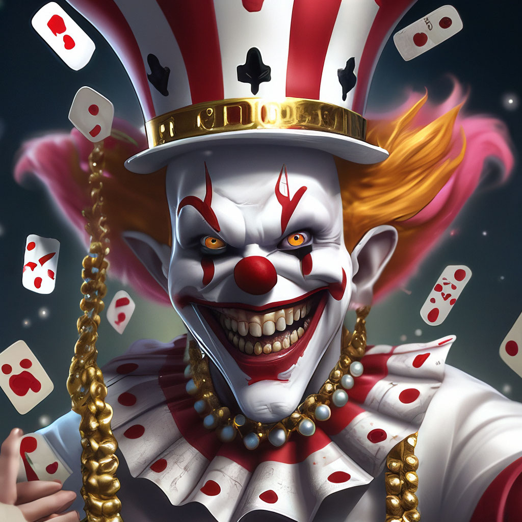 "Juggles cards,smooth edges white teeth,smile glitters,crown view ...