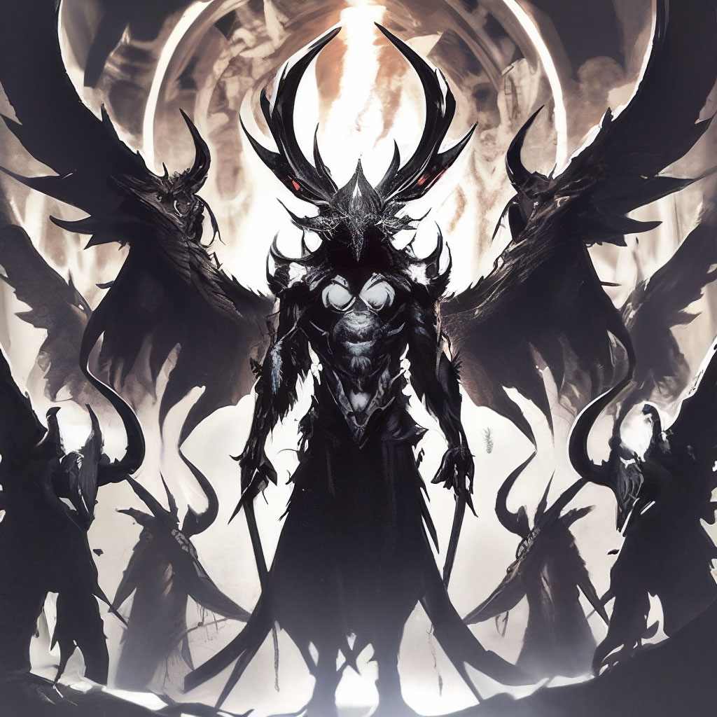 "A representative of the clan of heavenly demons, dark shadows, in the ...