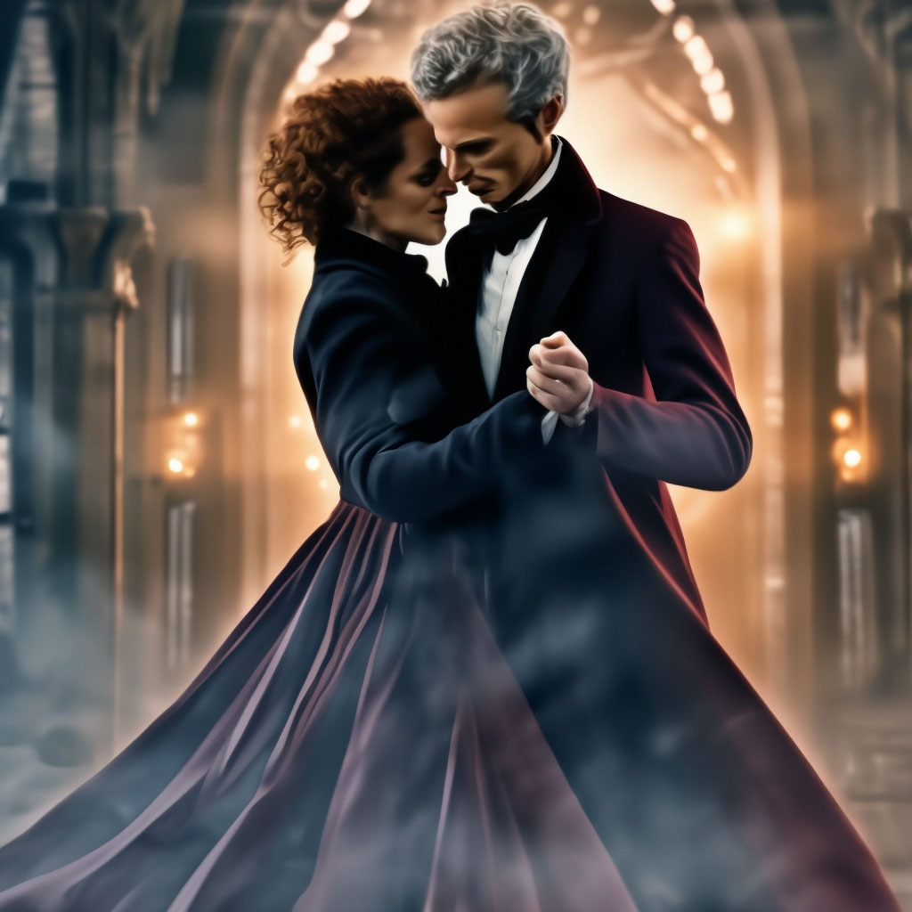 "The Twelfth Doctor Who and Missy (the Master) dance" — image created ...