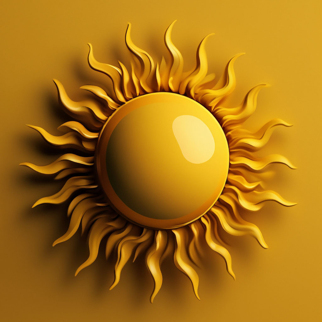 "The sun, abstraction, metaphor, metamorphosis, minimalism, all shades ...