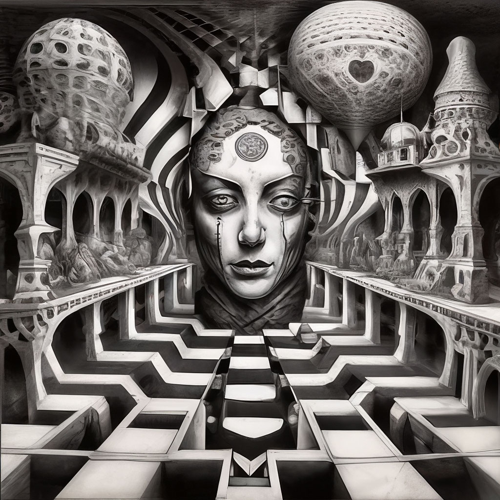 "Mind games and perspective look into yourself and see illusions and ...