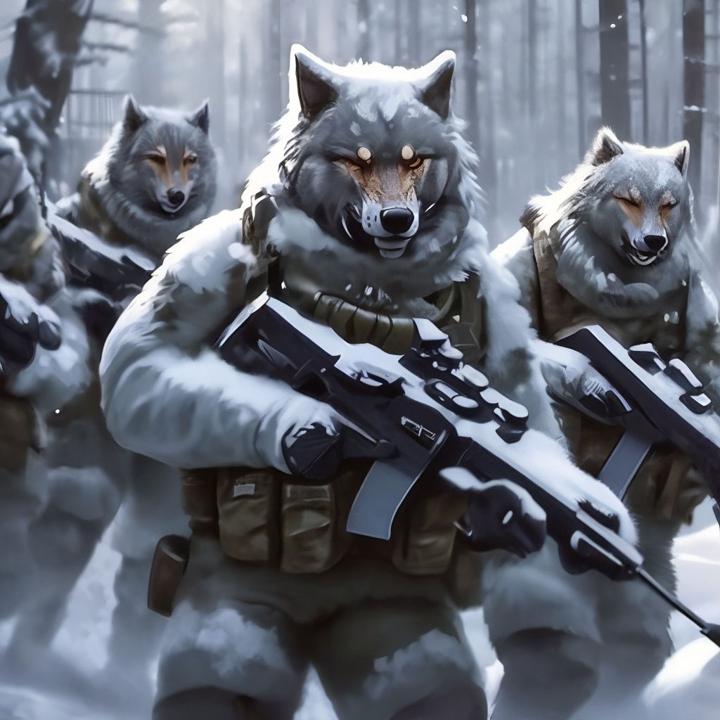 "A pack of wolves in the form of Russian special forces" — image ...